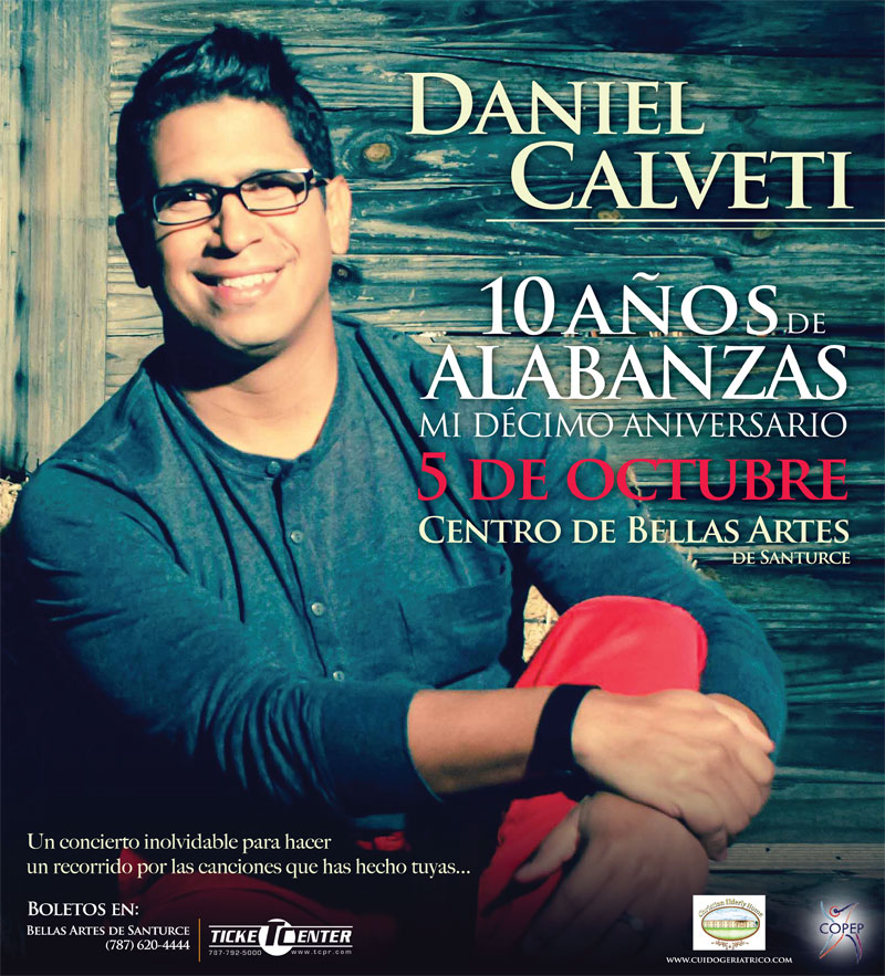 DANIEL CALVETI CELEBRARÁ EN CONCIERTO SUS 10 AÑOS EN LA MÚSICA | Buenas ...