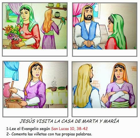 JESUS PASA X AQUI: MARTA Y MARIA , ELIGE QUEDARTE CON JESUS-