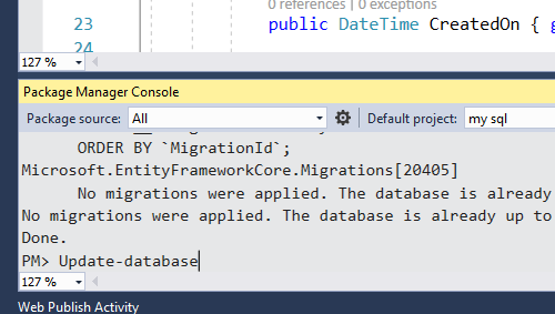 Dot Netef Core Auto Update Migrations In Database Aspnet