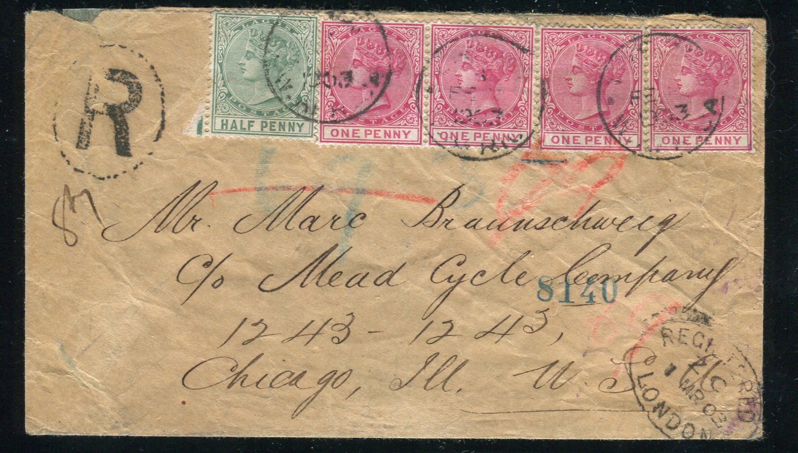 The First Six Postal History Items For My Exhibit..