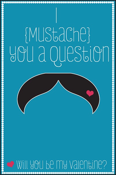 Amy Teets' Designs: Free Valentine's Day Printable Mustache Cards