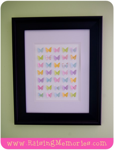 Tutorial Tuesday (Paper Butterfly Display Frame) WITH TEMPLATE