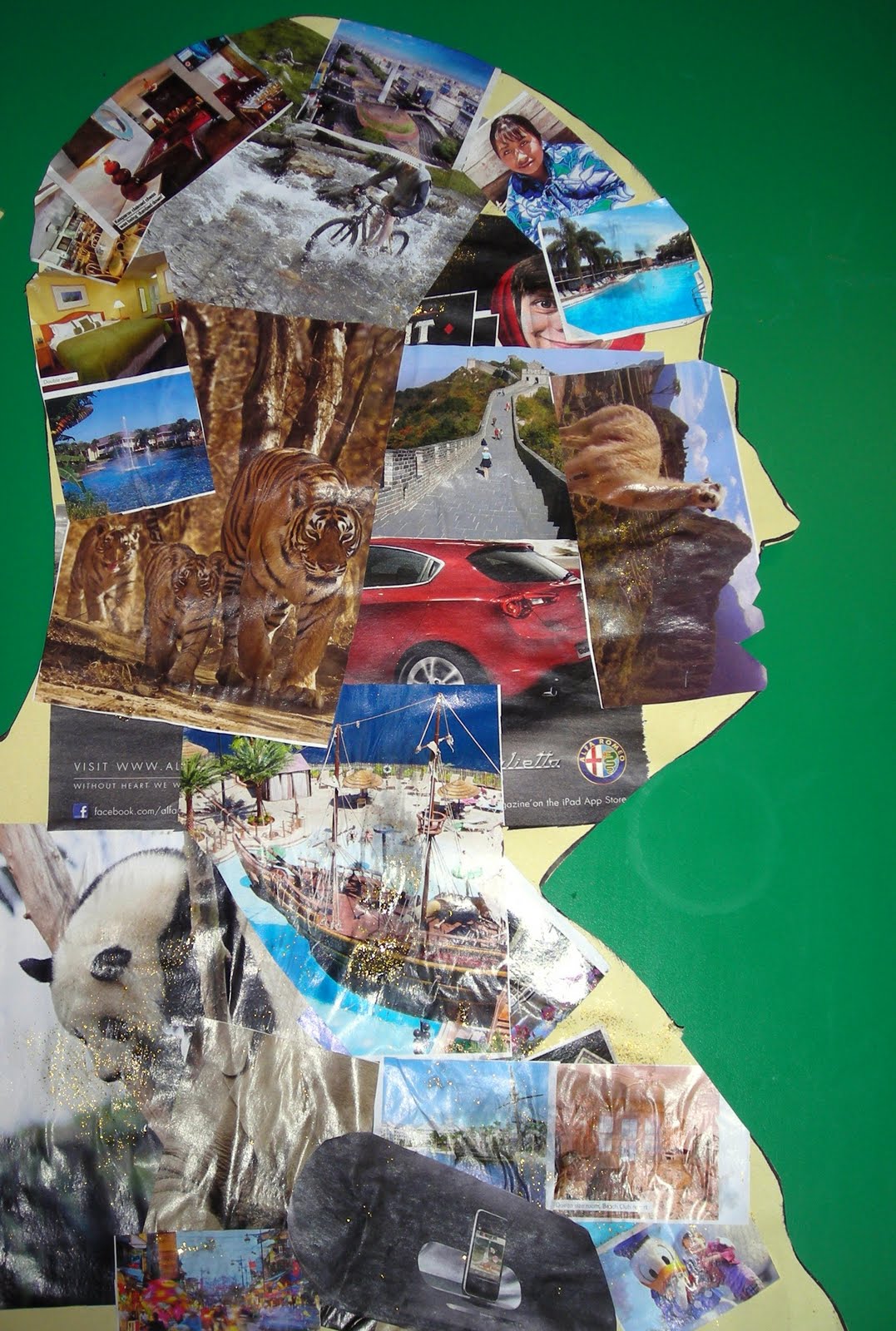 adaptive art: Collage Silhouettes