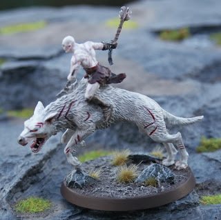 Stacja figurek Hobbit, LOTR, Warhammer: Azog & White Warg
