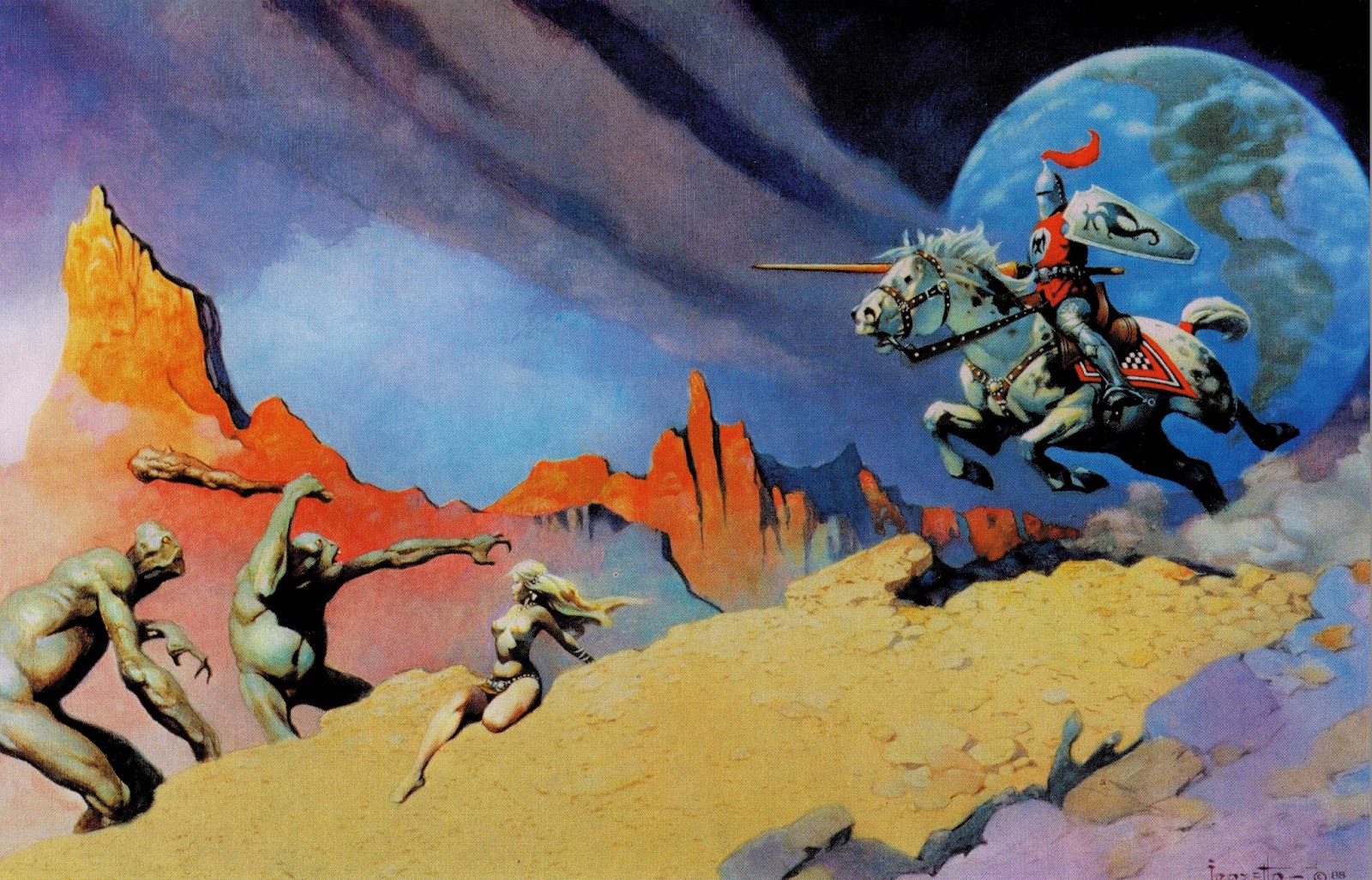 Cap'n's Comics: Moon Rider by Frank Frazetta