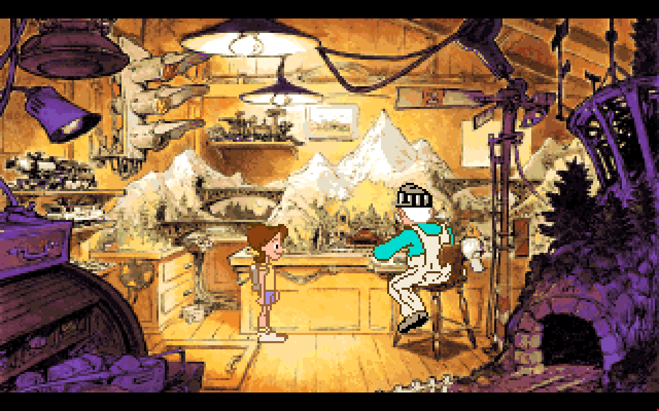 304: Foreground objects in adventure game scenery