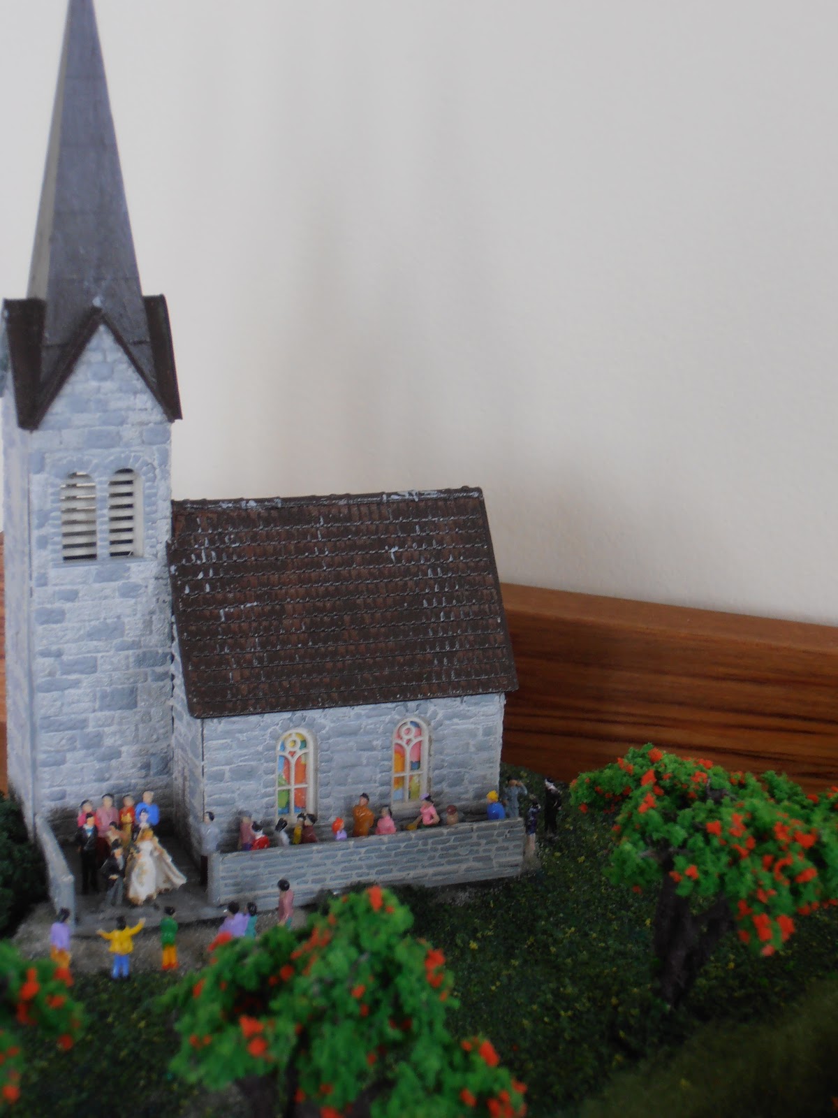 dolls houses and minis: The Miniature Village Layout - Left Side