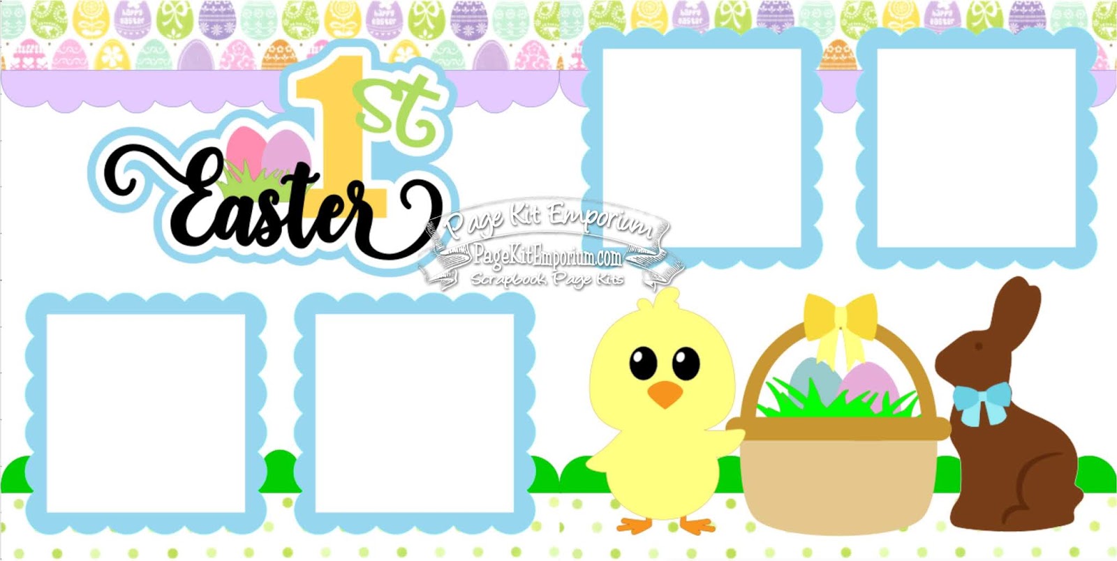 BLJ Graves Studio: New Easter Scrapbook Page Kits