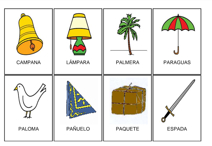 MATERIALS DE LOGOPEDIA: EJERCICIOS DE PAPEL CON PALABRAS DE TRES ...