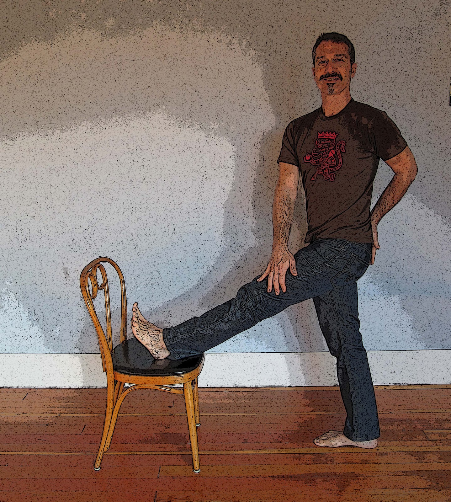 Featured Pose: Standing Leg Stretches ~ multiple fitness