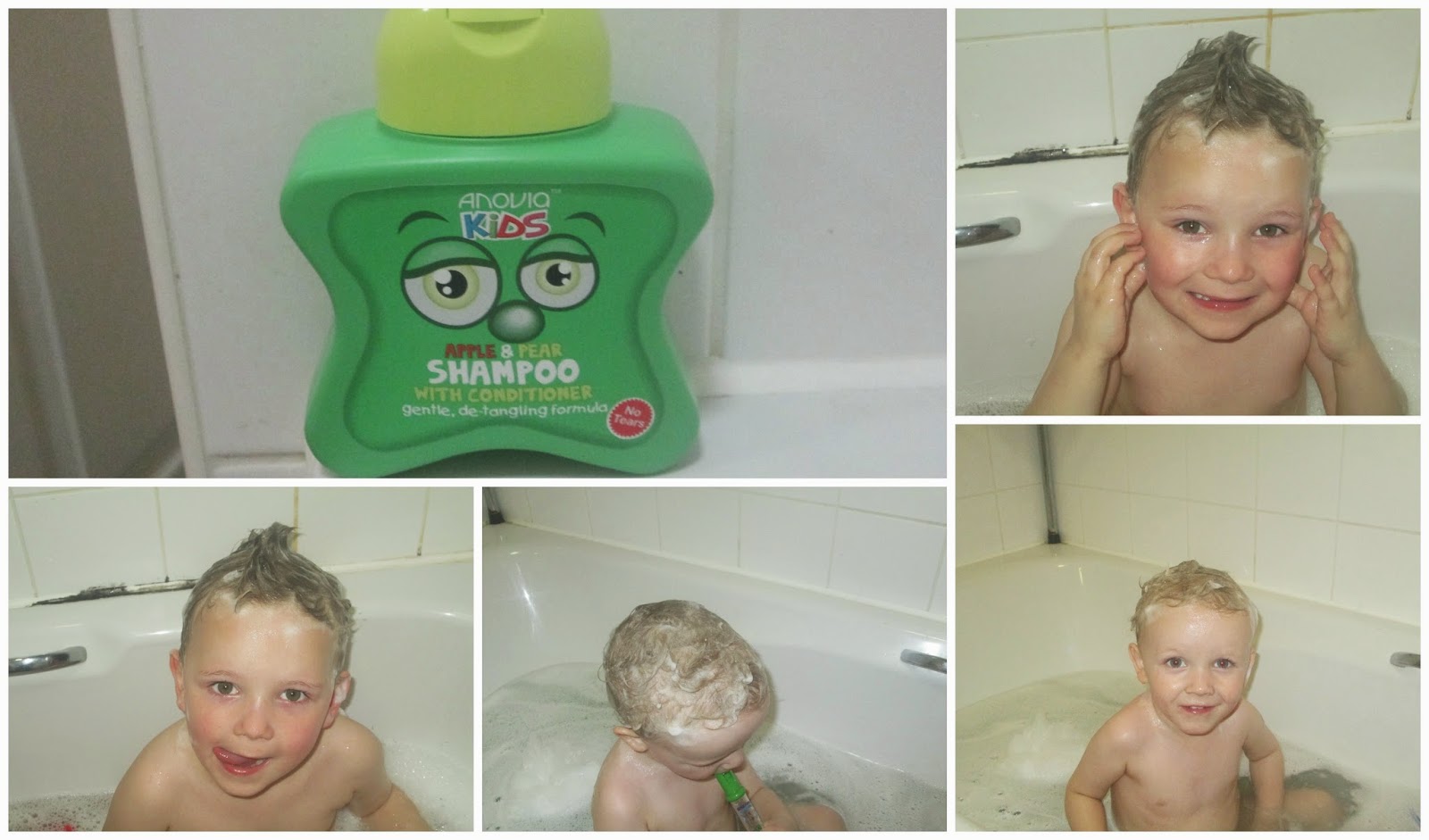 Fun at Bath time with Anovia Kids 2 in 1 shampoo with conditioner # ...
