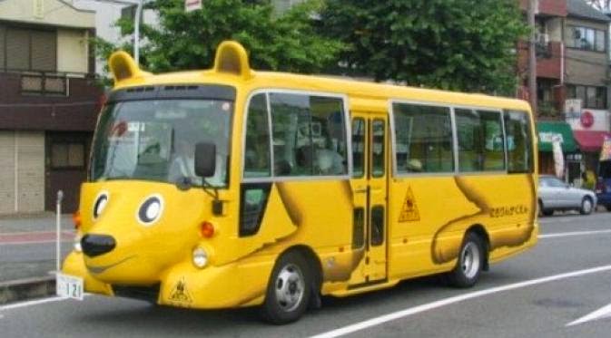 Bus-Bus Sekolah Yang Unik dan Lucu Dari Jepang | Unik-News