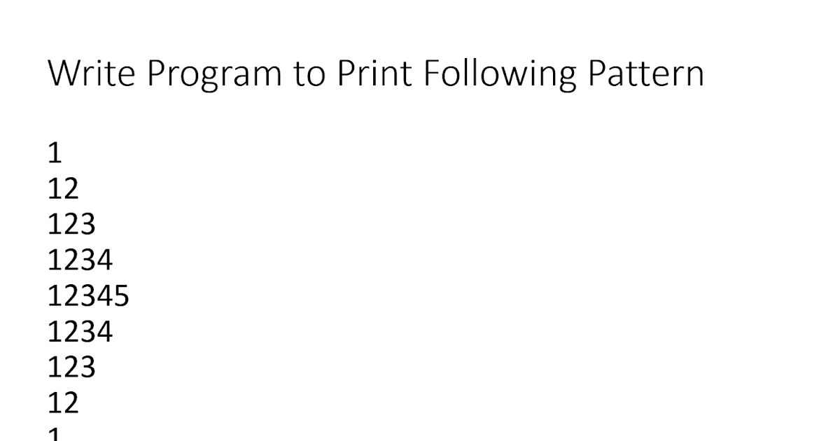 Simple Java How To Print Pyramid Pattern Of Numbers In Java