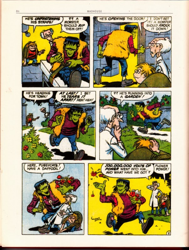 Mixed-Up Monster Club: Hippie Frankenstein from Archie's Mad House Comic