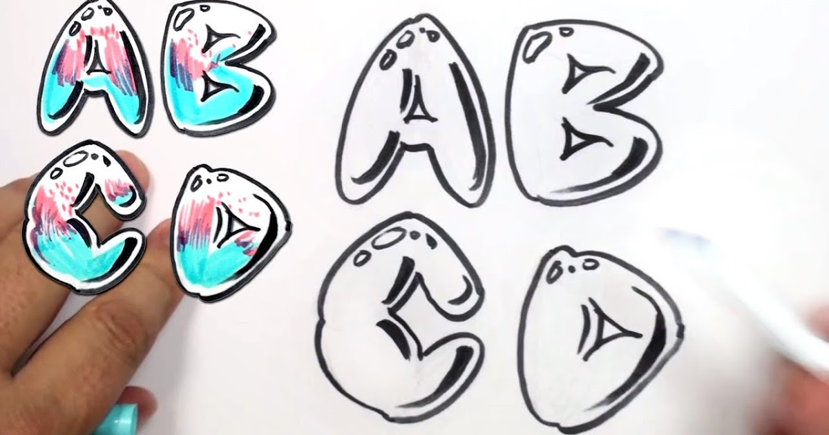 GRAFFITI COLLECTION IDEAS Graffiti Alphabet Bubble Style Ideas