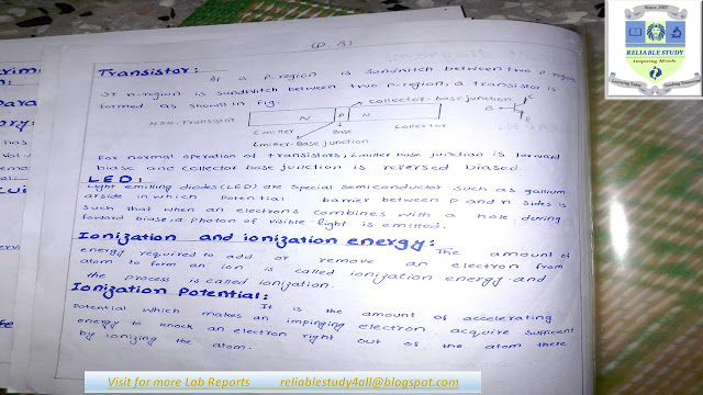 Electronics Lab Report - Reliable Study