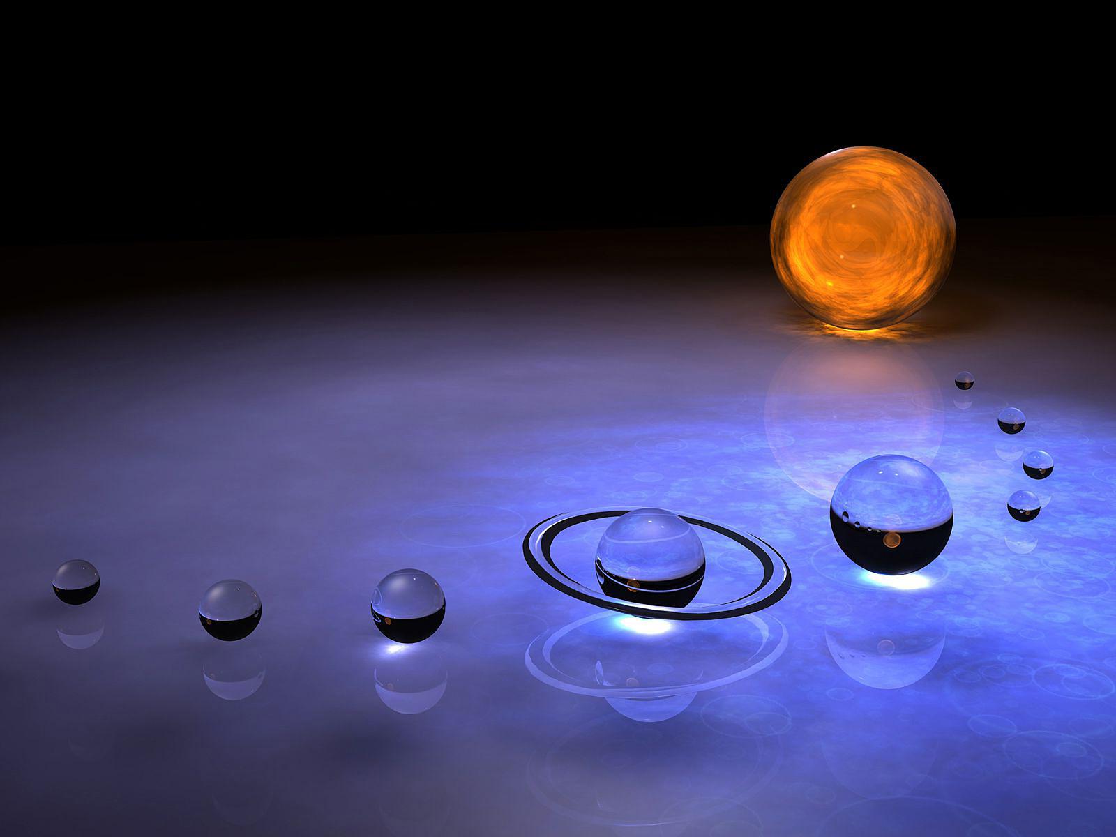 HD Background: 3D Glass Wallpapers