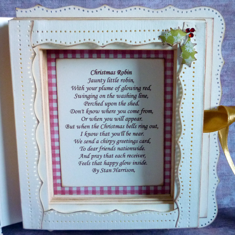 A Scrapjourney: Christmas Book Card