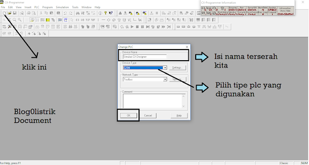 Cara Simulasi Program PLC dengan CX-Designer – Blog0listrik