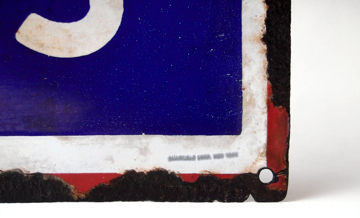 PATINA ANTIK: SOCONY MOTOR OILS ENAMEL SIGN