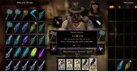 Victor Vran Legendary Weapon List