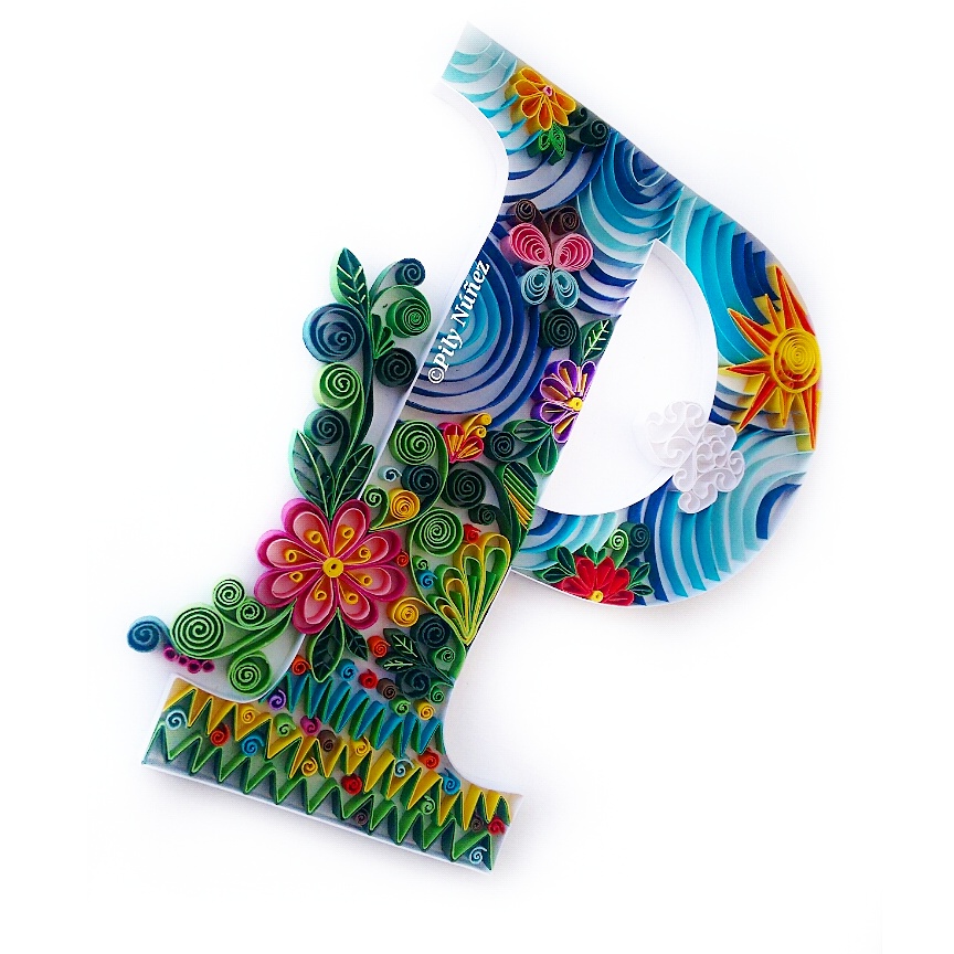 Letras en Filigrana de Papel - Quilling / Quilling Typography (By Pily ...