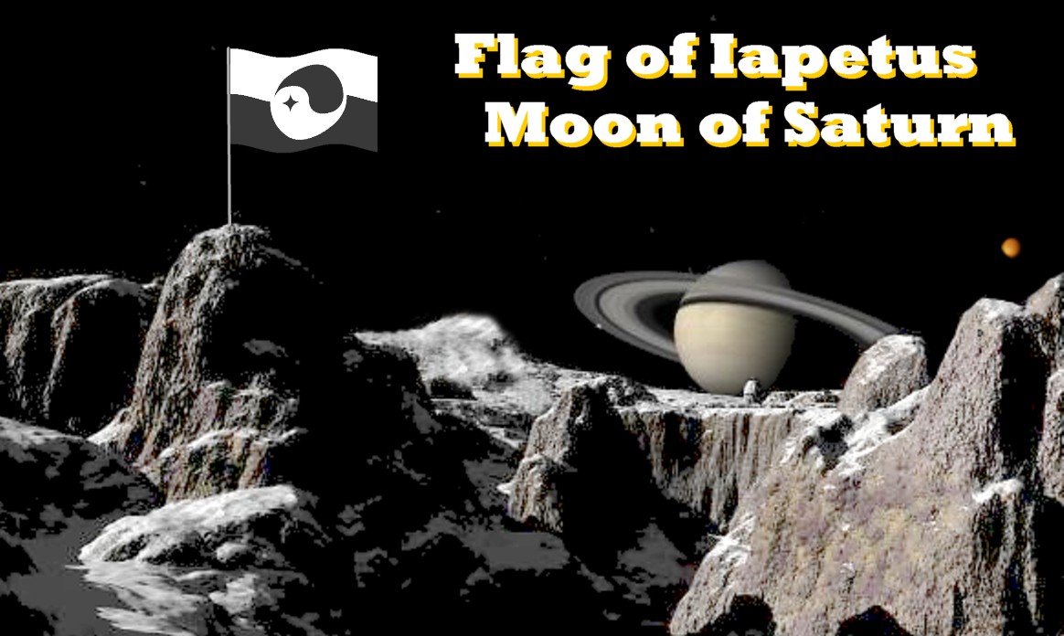 The Voice of Vexillology, Flags & Heraldry: Iapetus Flag, Moon of Saturn