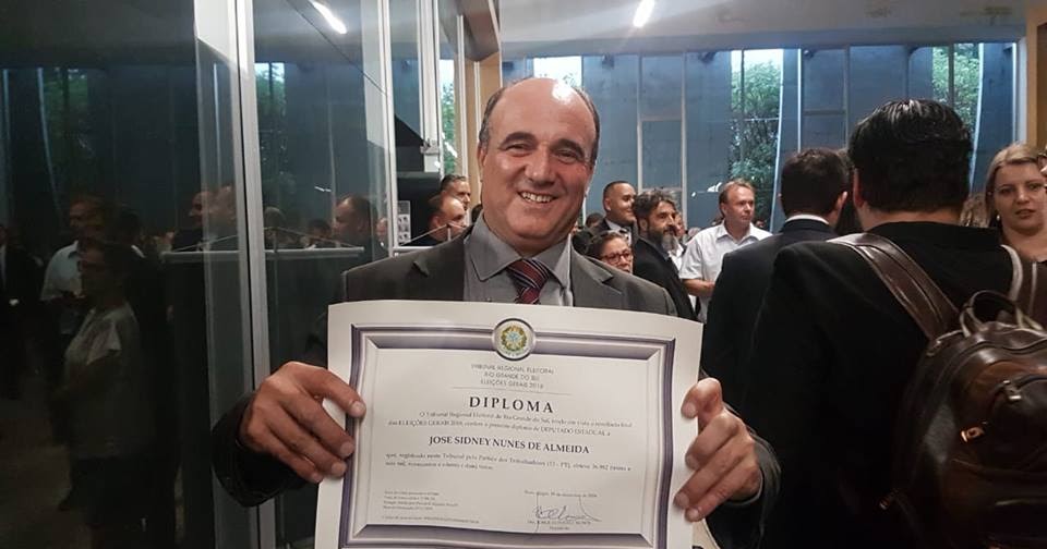 São Lourenço do Sul EM FOCO: Zé Nunes (PT) diplomado para mais um mandato