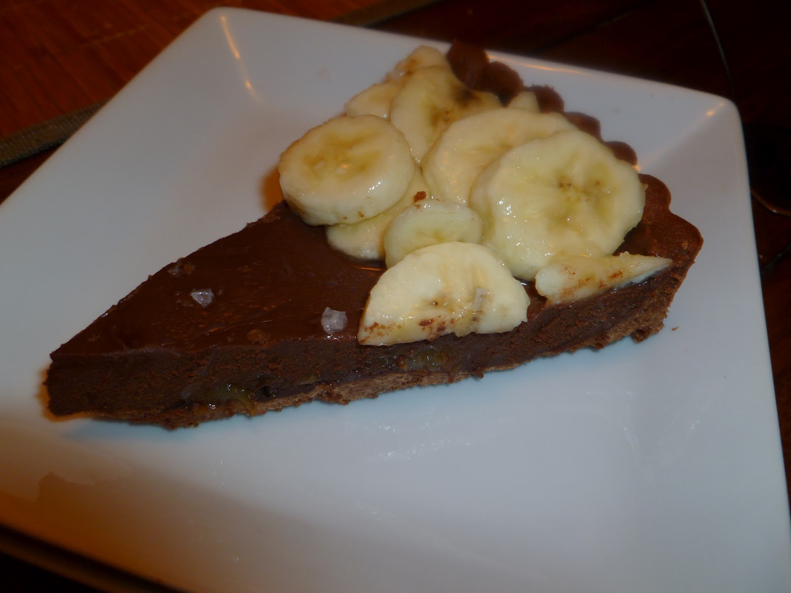 Jora Cooks: FFWD Double Chocolate and Banana Tart