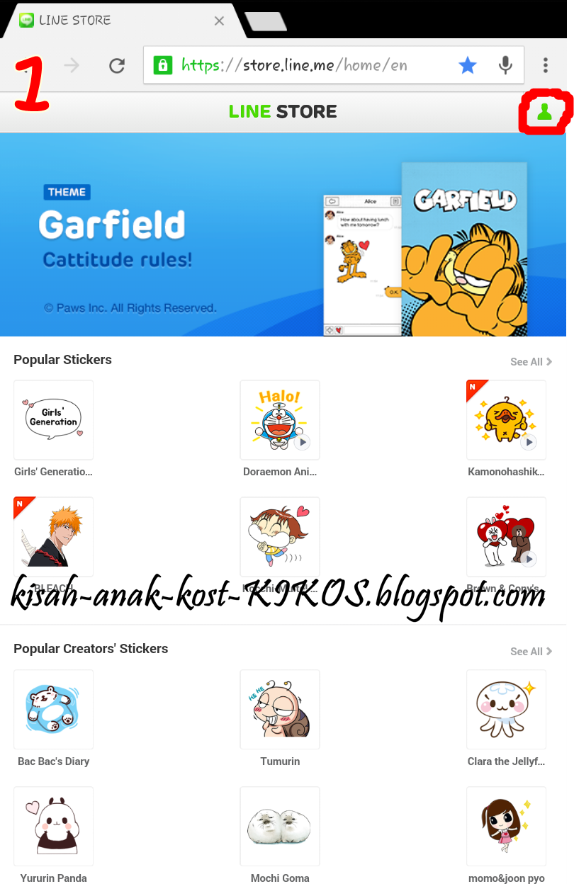 Kisah Anak Kost (KIKOS): Cara membeli sticker LINE Via Pulsa Telkomsel ...