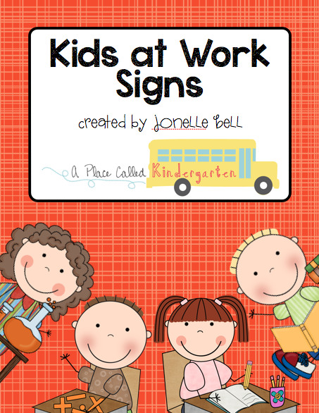 A Place Called Kindergarten: artists at work sign