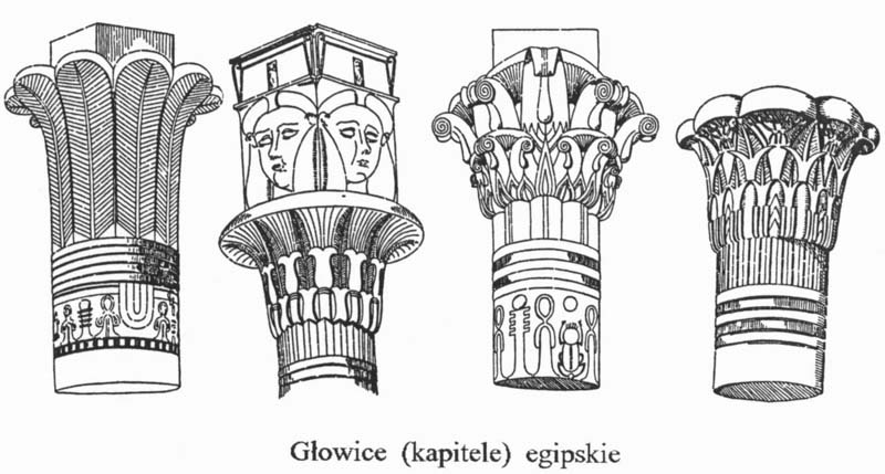 HistoriaSztuki: Ornamenty i kolumny egipskie