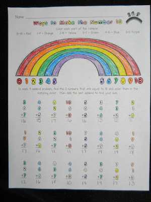 Blooming Kiddos: 3 Addends Freebie