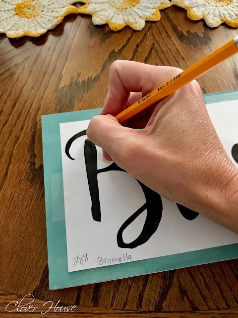Clover House: Easy to Make Fancy Hand Lettered Sign