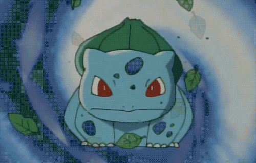 AKI GIFS: Gifs animados Bulbasaur (Pokémon)