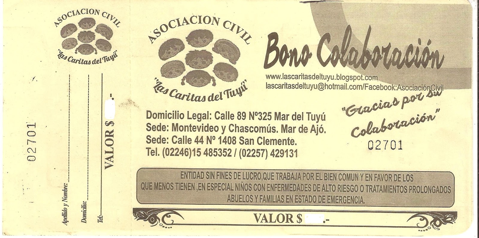 " LAS CARITAS DEL TUYÚ ": BONOS COLABORACION!!