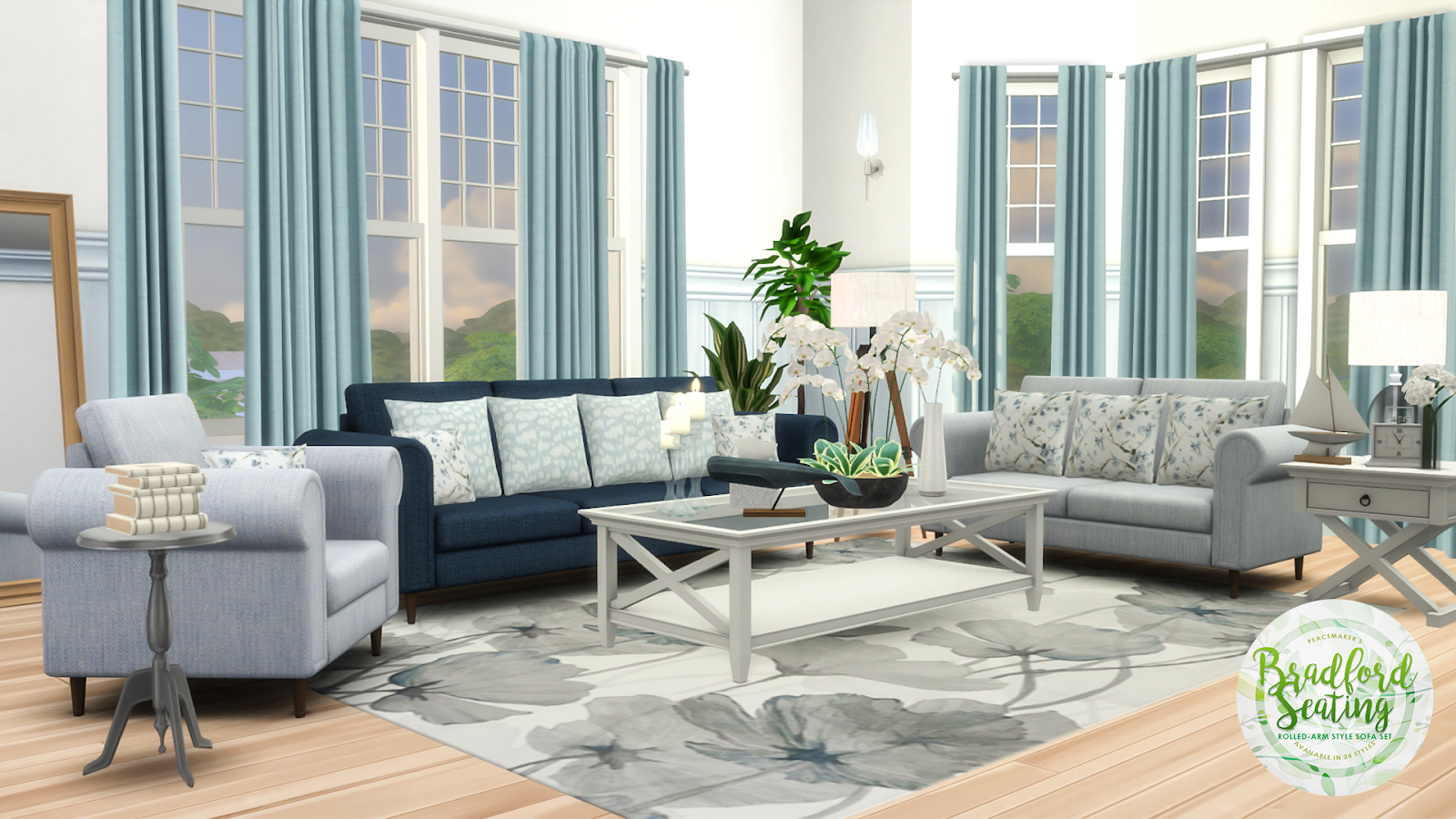 Simsational Designs: Feel That Fabric Sofa Set Redux, 42% OFF