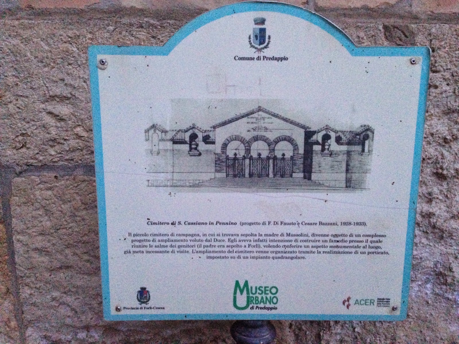 Tomba di Mussolini a Predappio Forli