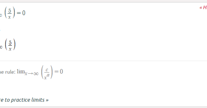 Symbolab Blog: Advanced Math Solutions – Limits Calculator, Limits at ...