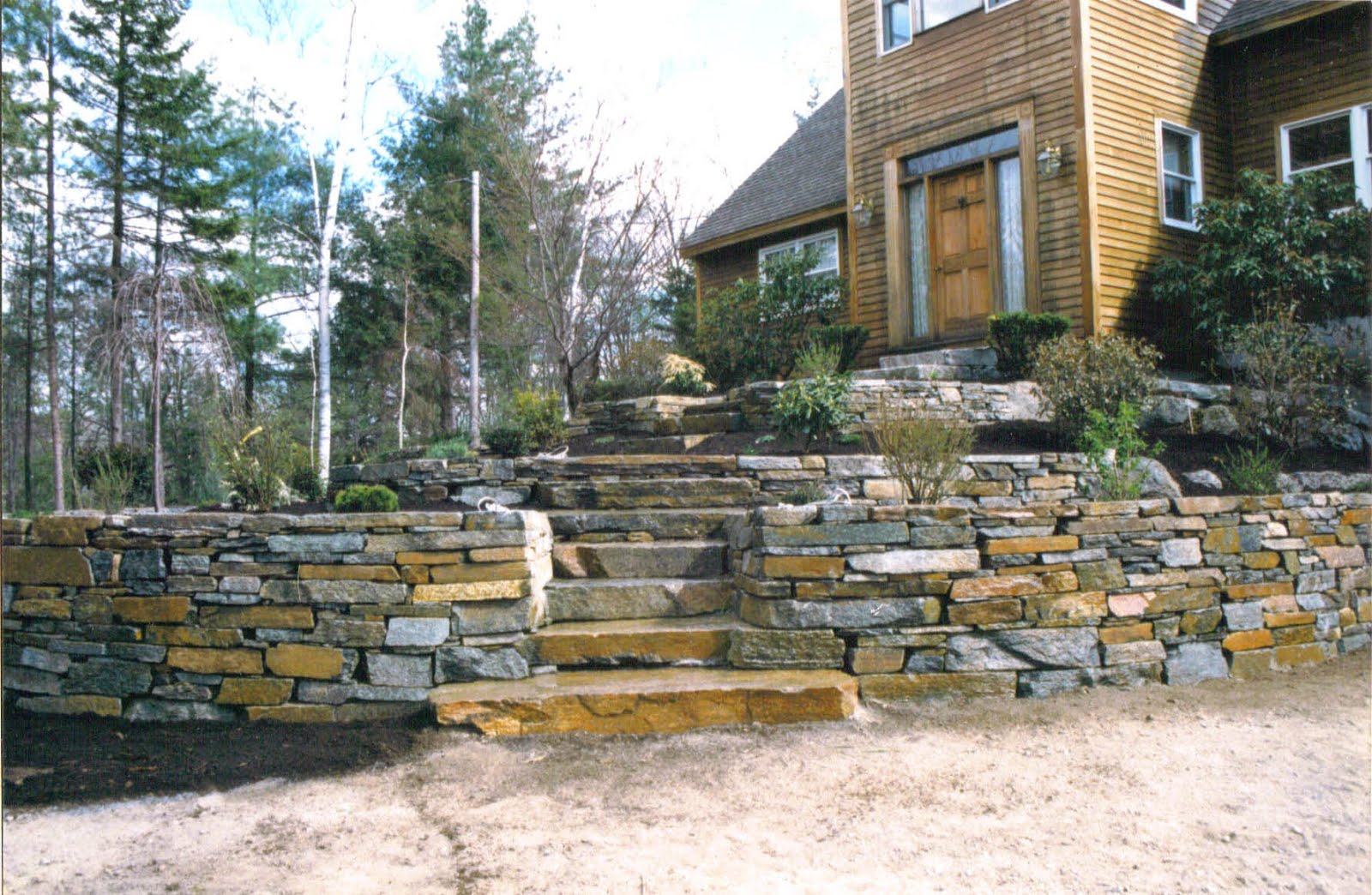 Dry Stone Building: Old Yankee Stone Wall and Steps