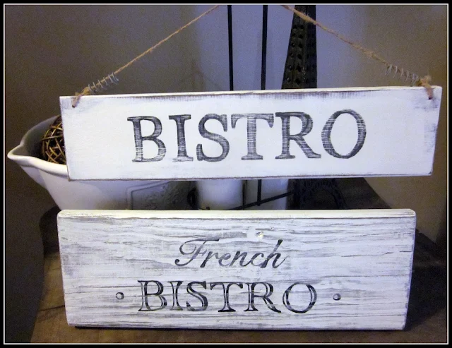 Rustic Wooden Bistro Signs