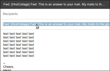 Blog Trek, the next generation: How To change the subject line of an ...