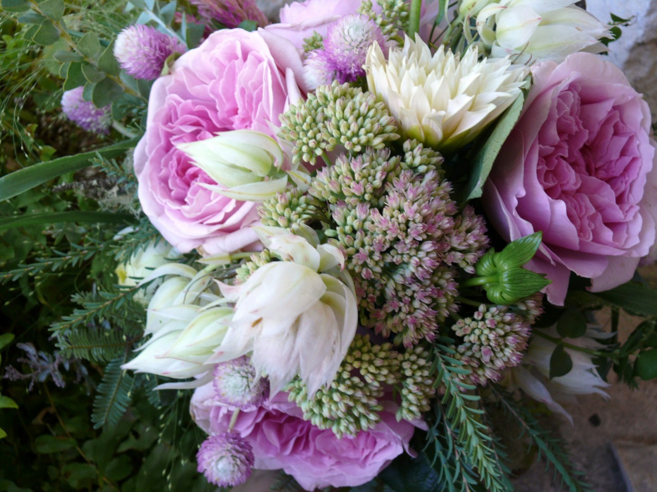 La Fleur Vintage: Woodland Garden Rose Bridal Bouquet