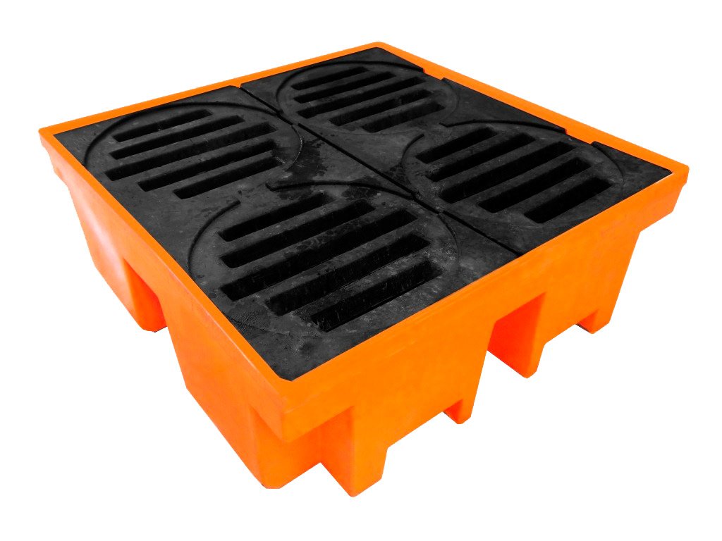 Reis Lixeiras: Pallet de contenção 4 tambores