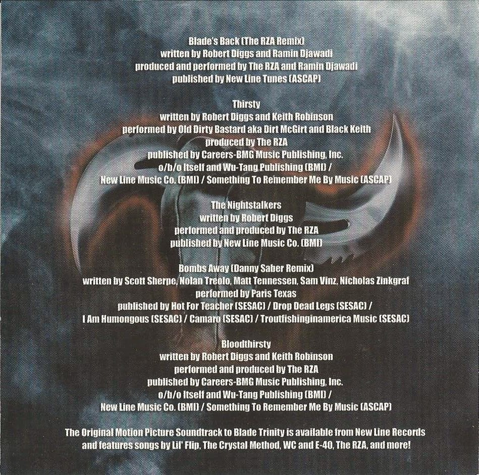 BabyBubba's Stash: Blade Trinity: The Daywalker Mix