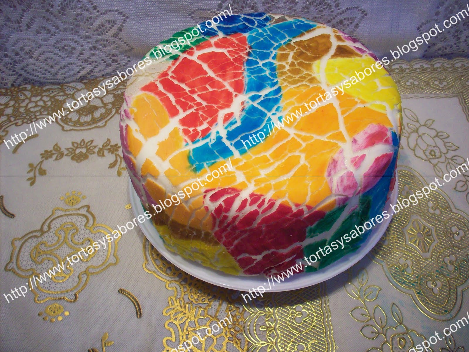 tortasysabores: torta craquelada