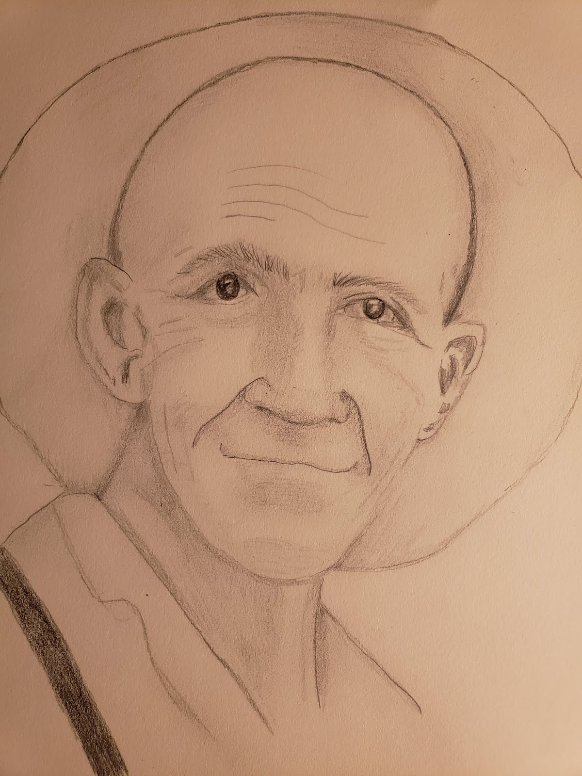 Pencil Drawing of Great Grandfather - Beth Henry Art