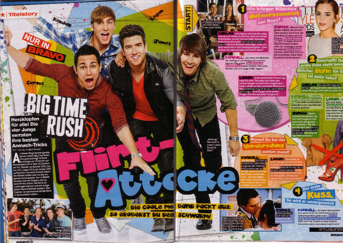 Big Time Rush Music News: Big Time Bravo Cover