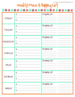 Organized Bee: *Home Lists & Template Printables*