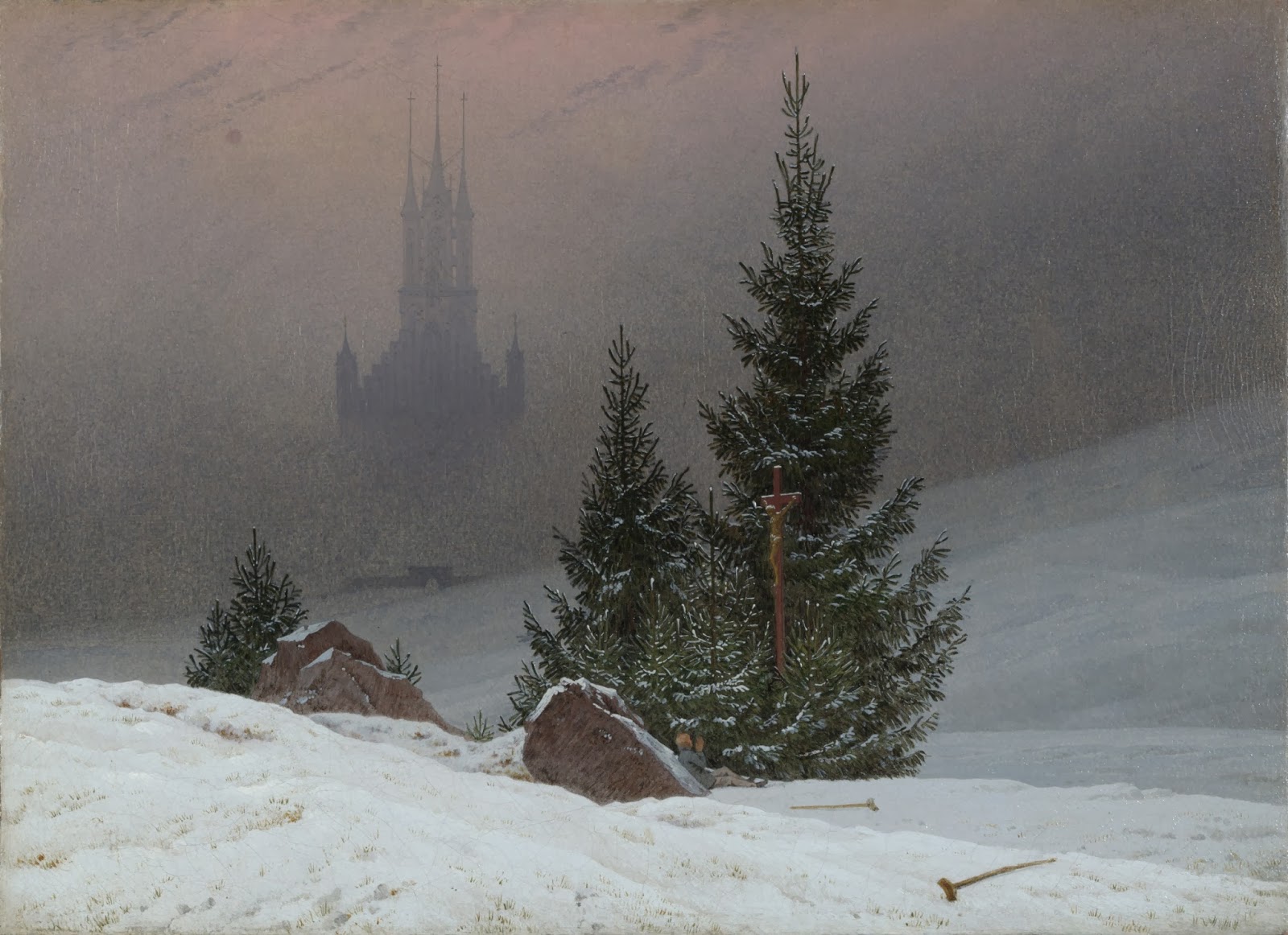 Caspar David Friedrich Winter Landscape ~ High resolution Art photos ...